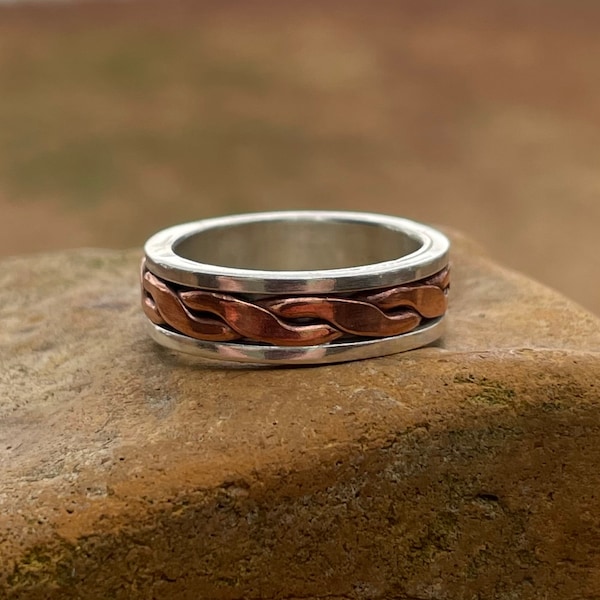Silver Copper Ring - Etsy