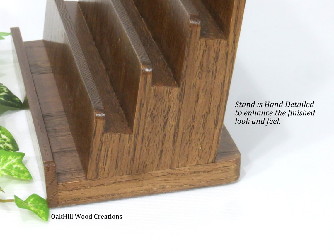 Multiple Card Holder Wooden Card Display Countertop Stand | Etsy