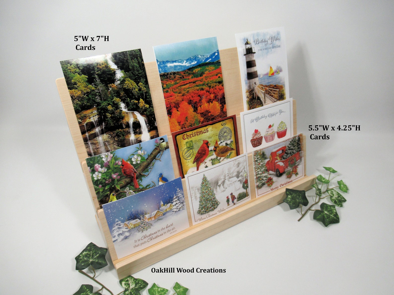 Card Display Wooden Gallery Exhibit Greeting Card Stand - Etsy