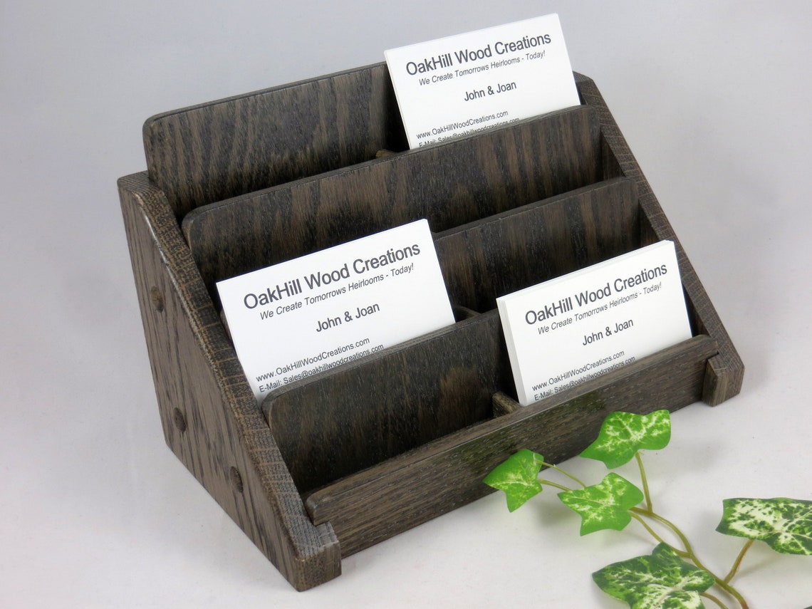 Wood Multiple Business Card Holder, Exhibition Display, Trade Show ...