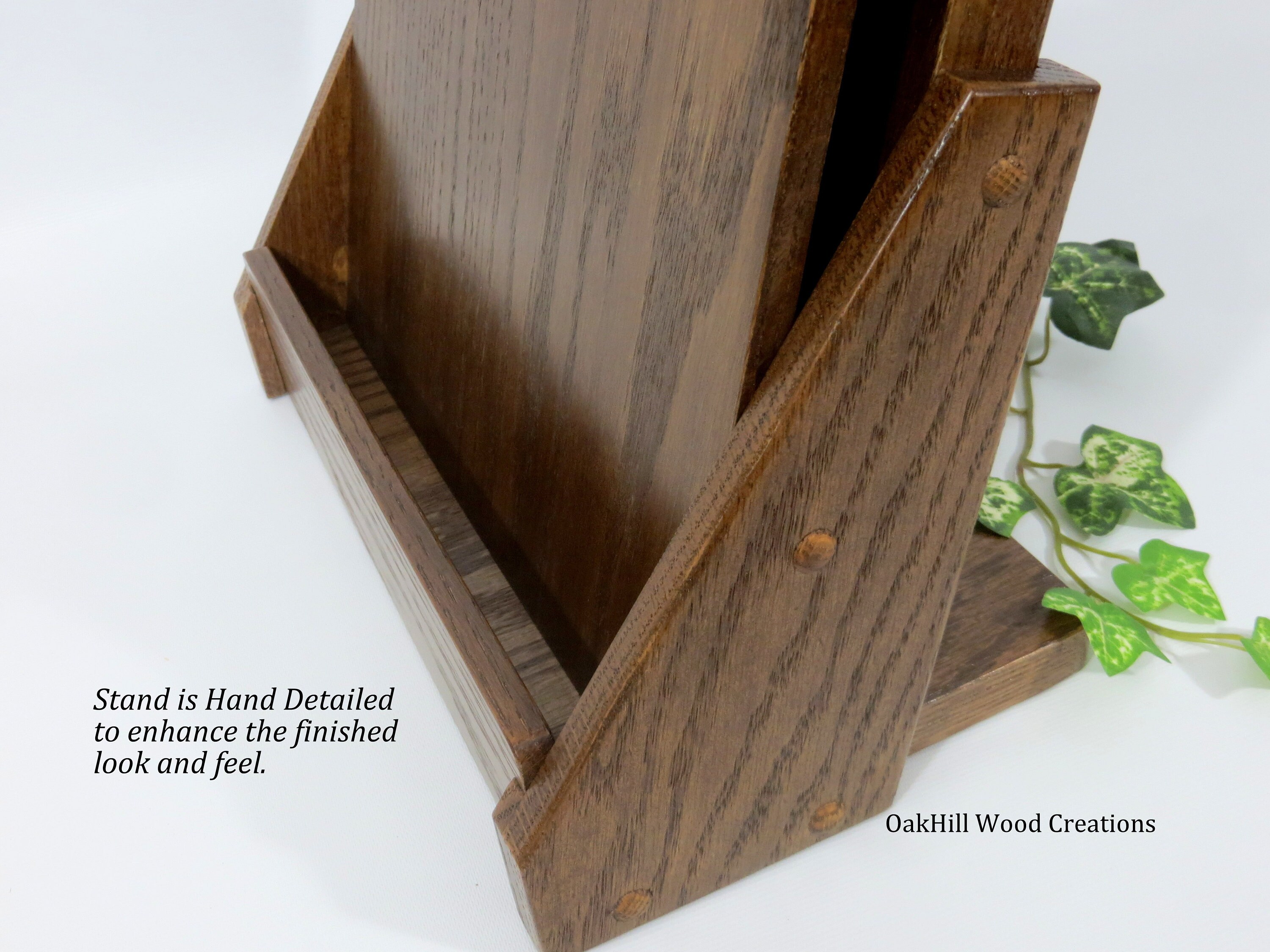 Wood Magazine Holder Display Stand 2 Tier Convention | Etsy