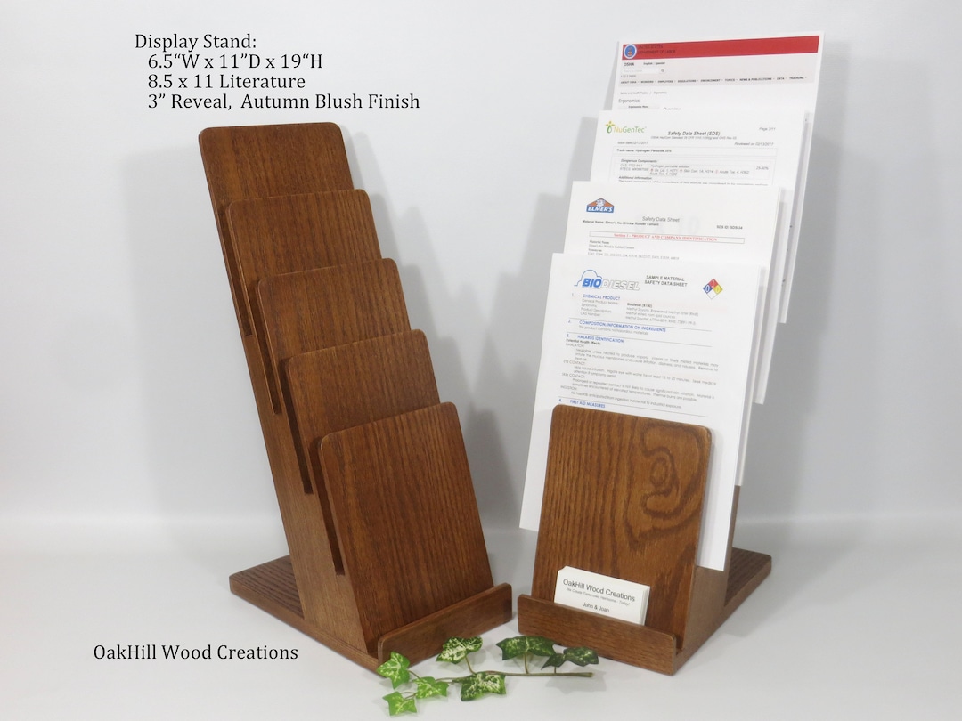 Brochure Display, Wooden Display Stand, Display Stand 5 Tier ...