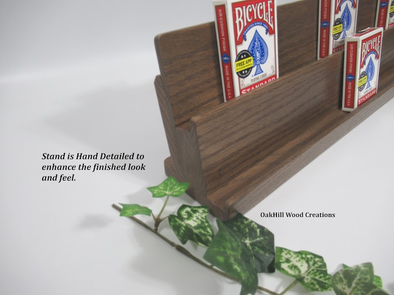 Wood Collectible Card Holder–made to Order–solid Oak, Gamers ...
