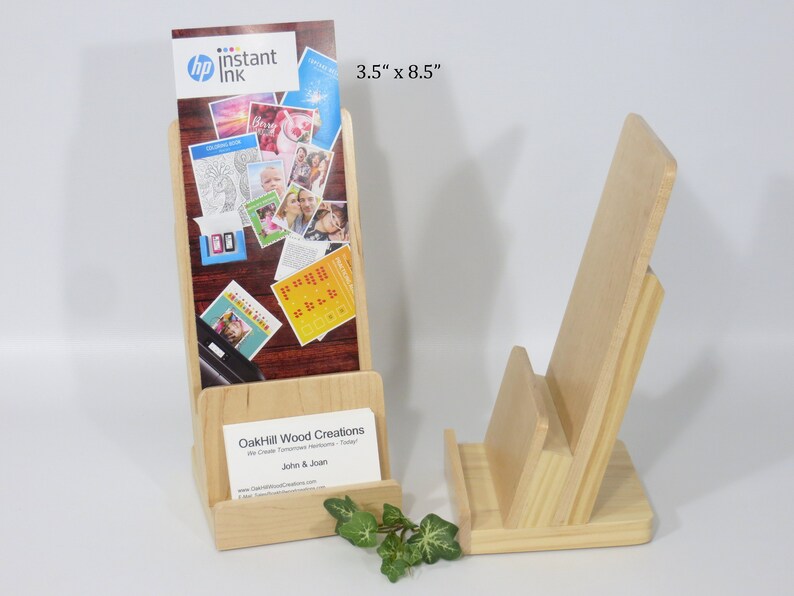 Literature With Business Card Holder POS Stand Retail - Etsy