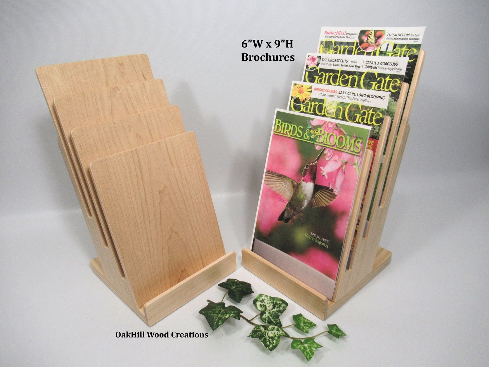 Brochure Holder Wood Countertop Display Conference and - Etsy