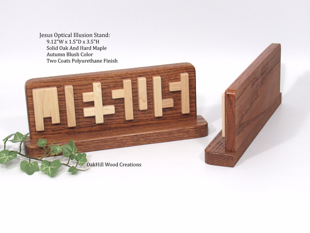 Jesus Illusion Optical Stand – Hidden Word Christian Decor ...