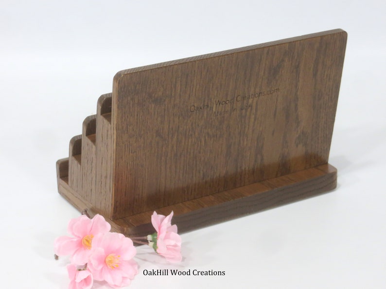 Multiple Card Holder Wooden Card Display Countertop Stand | Etsy