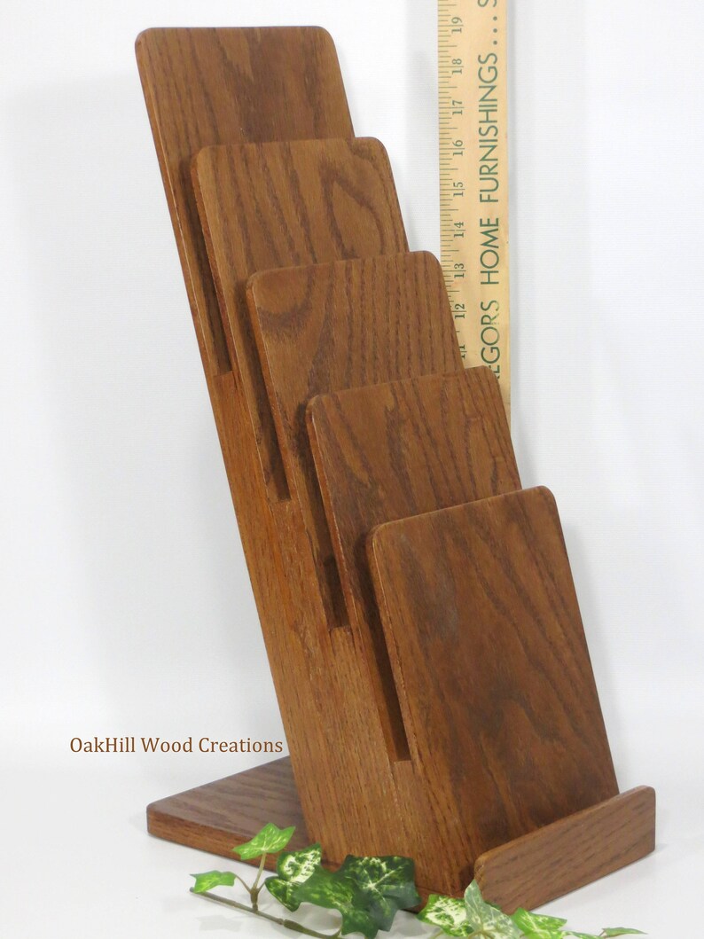 Brochure Display Wooden Display Stand Display Stand 5 Tier - Etsy
