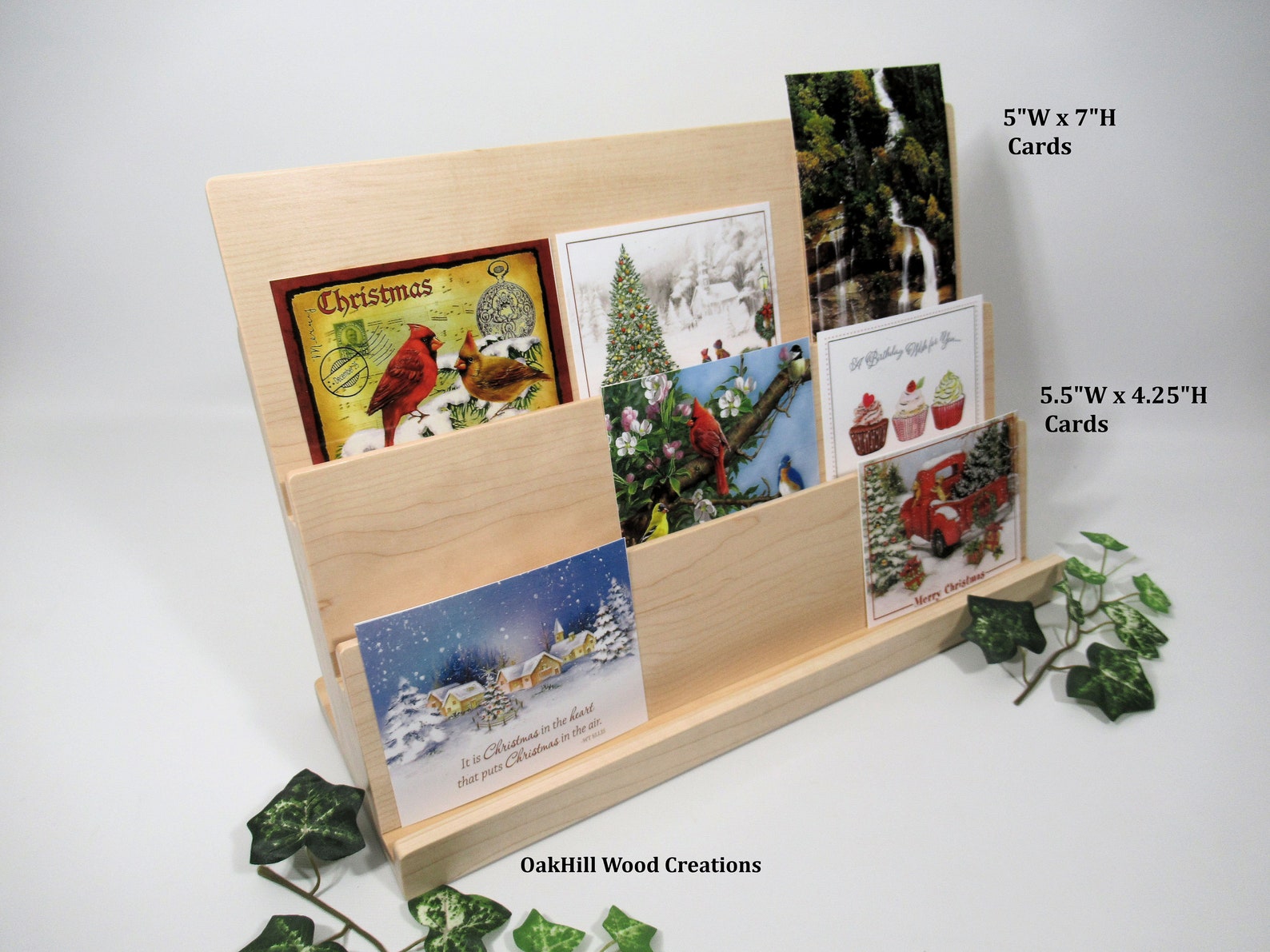 Card Display Wooden Gallery Exhibit Greeting Card Stand - Etsy