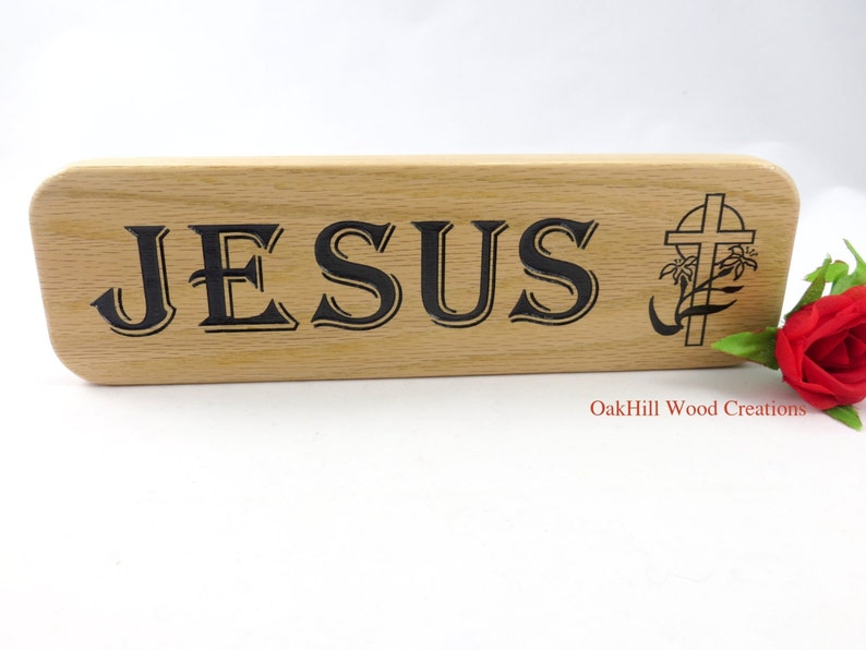 Jesus Jesus Name Sign Religious Wood Sign Inspirational - Etsy