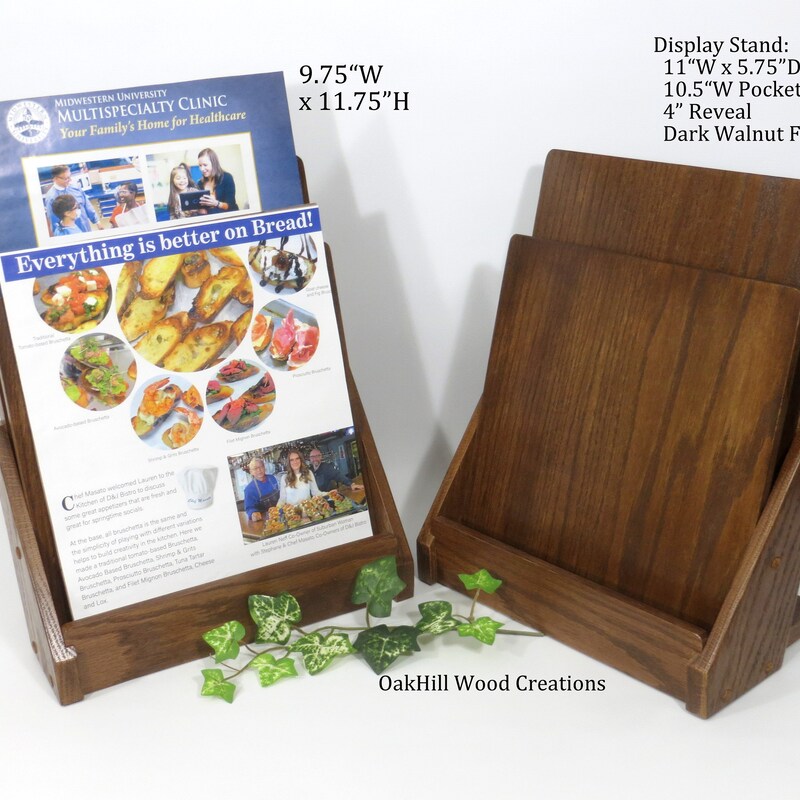 Wood Magazine Holder - Etsy