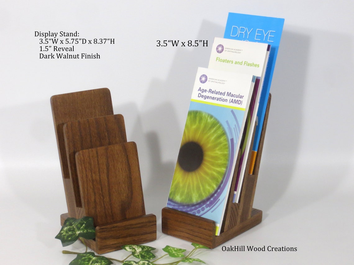Brochure Holder Display Stand 3 Tier Wooden Display Stand - Etsy