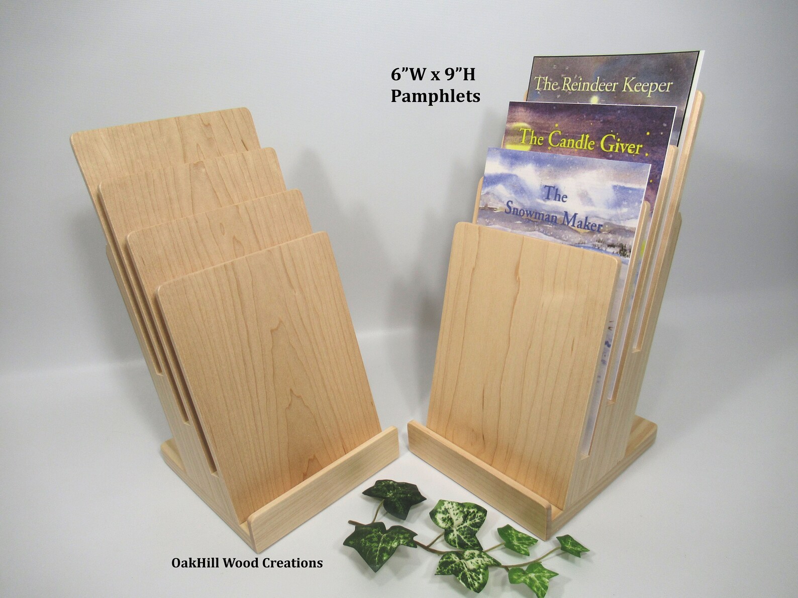 Brochure Holder Wood Countertop Display Conference and - Etsy
