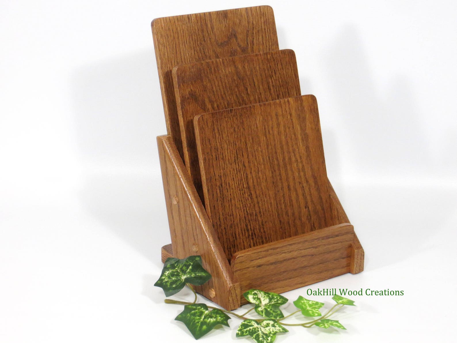Brochure Holder Display Stand 3 Tier Countertop Stand Wood - Etsy