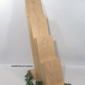 Card Display Wooden, Gallery Exhibit, Greeting Card Stand, Countertop ...