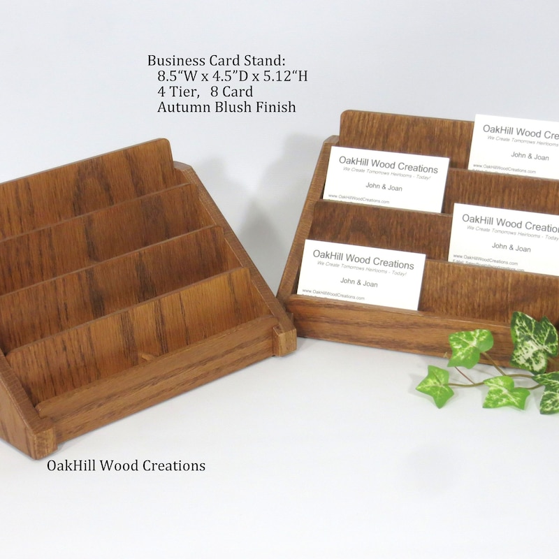 Business Card Desk Stand - Etsy