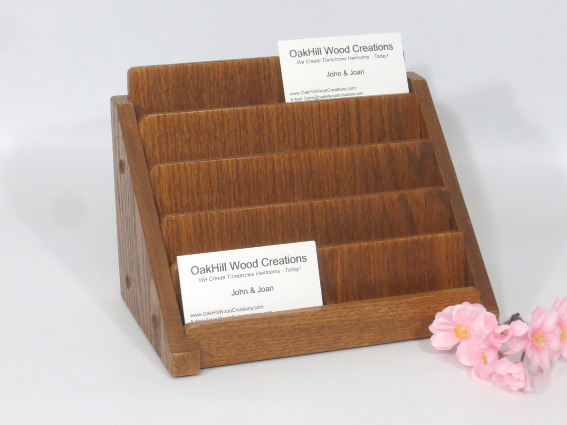 Multiple Card Stand Business Card Stand Reception Desk - Etsy