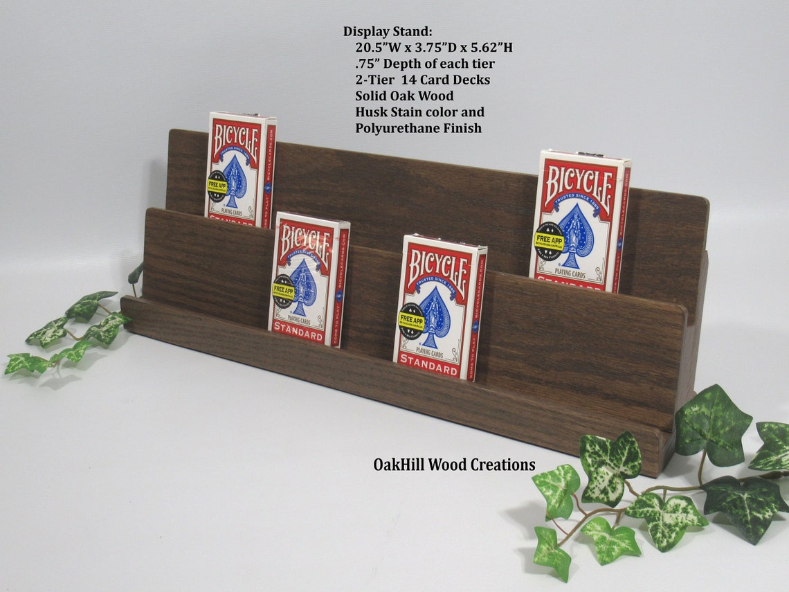 Playing Card Display Stand Collectible Card Holder Mancave - Etsy