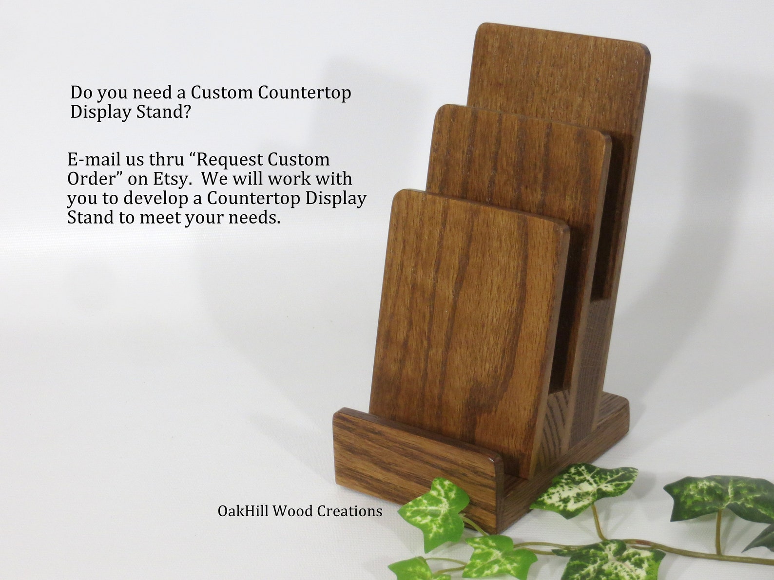 Brochure Holder Display Stand 3 Tier Wooden Display Stand - Etsy