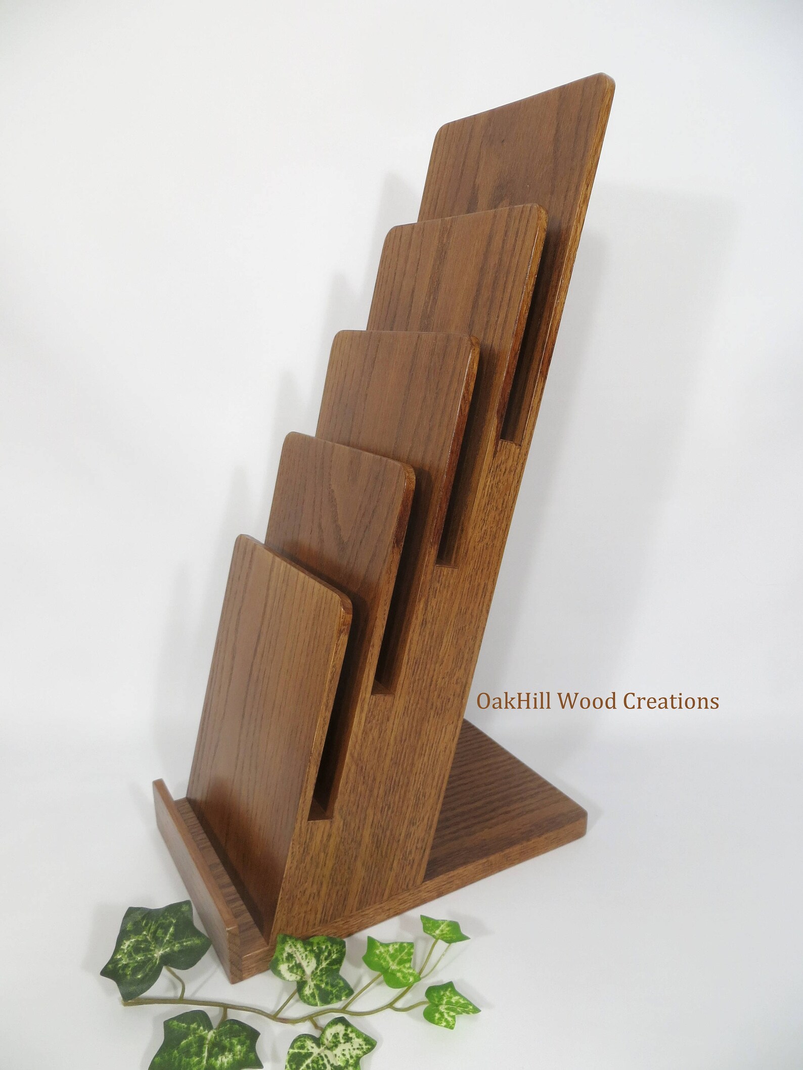 Brochure Display Wooden Display Stand Display Stand 5 Tier | Etsy