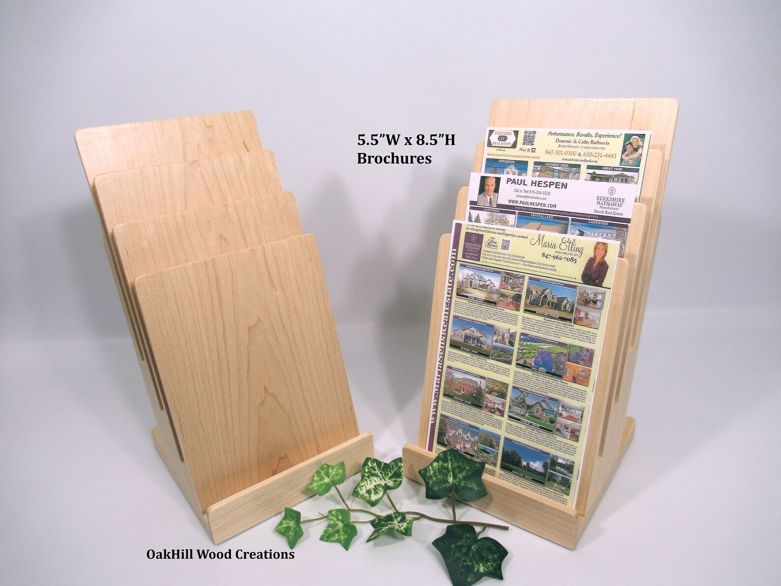 Brochure Holder Wood Countertop Display Conference and - Etsy
