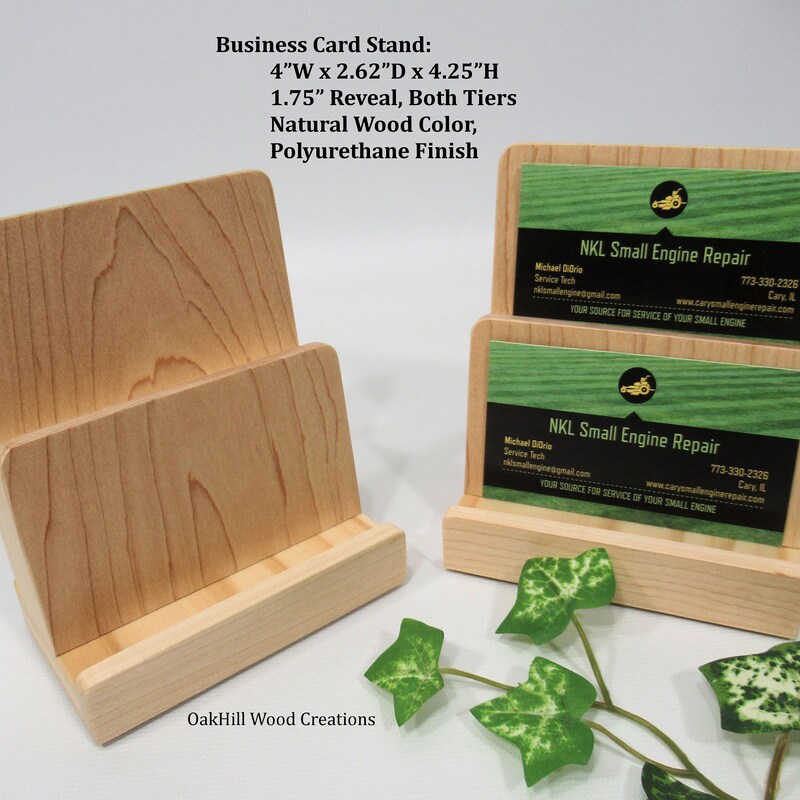 Wood Card Holder - Etsy