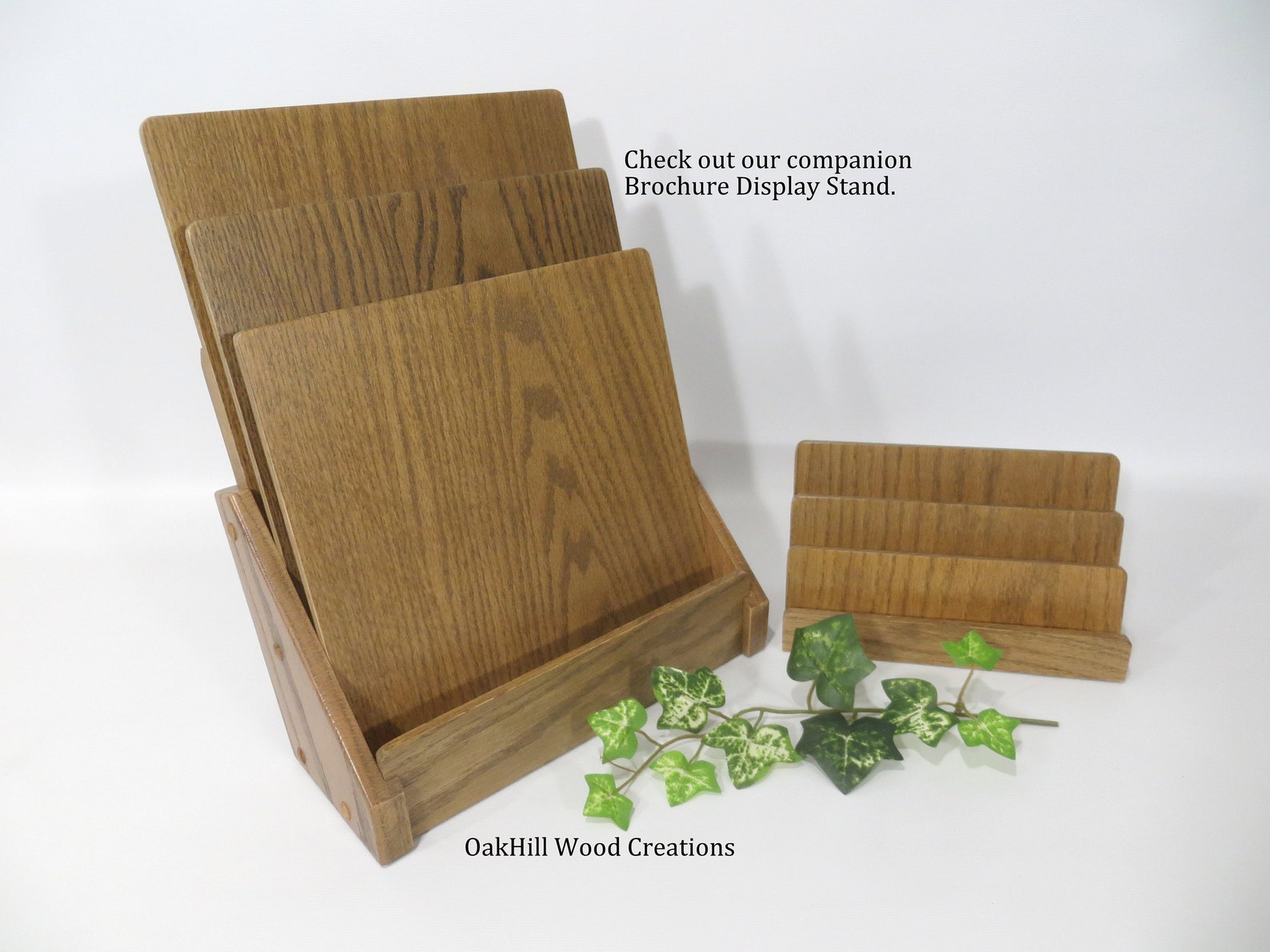 Multiple Card Holder Wooden Card Display Reception Desk - Etsy