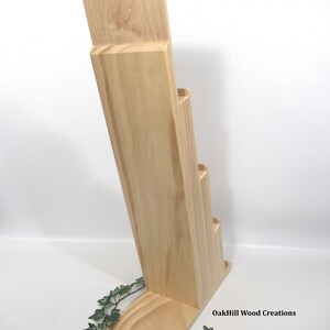 Card Display Wooden, Gallery Exhibit, Greeting Card Stand, Countertop ...