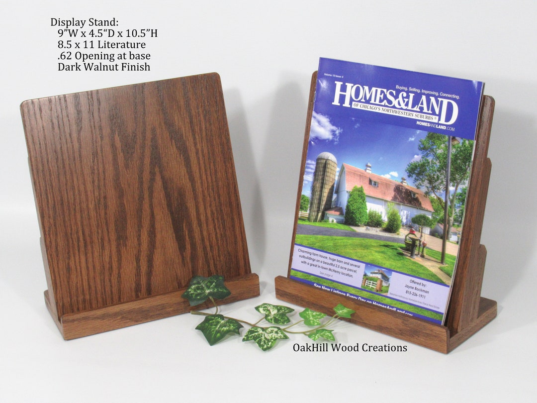 Wood Brochure Display, Exhibition Display, Realtor Display Stand, Trade ...