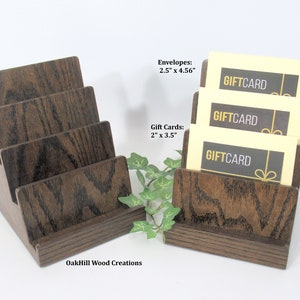 Gift Card and Envelope Wood Display Stand, POS Stand, Retail Display ...