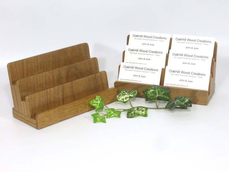 Multiple Card Holder Wooden Card Display Reception Desk - Etsy