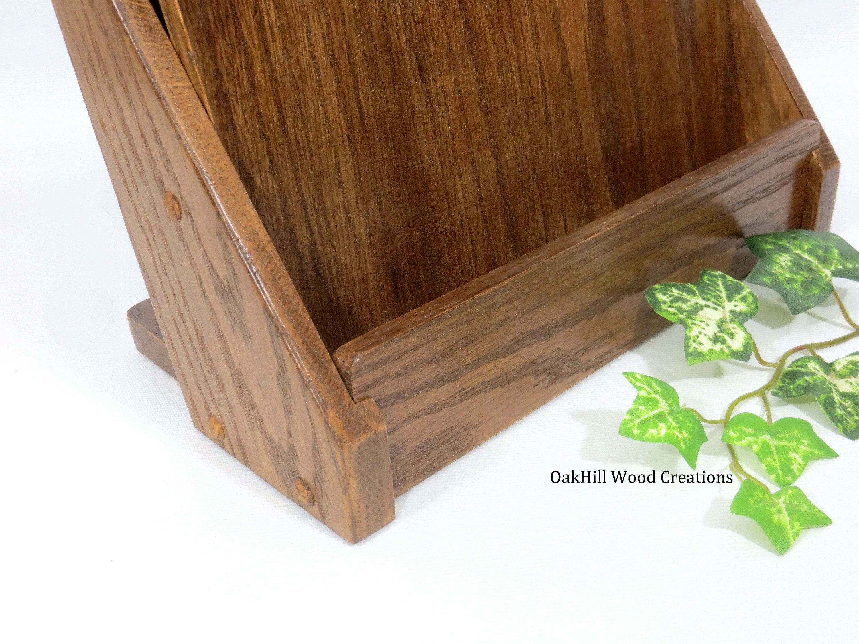 Wood Magazine Holder Display Stand 2 Tier Convention | Etsy