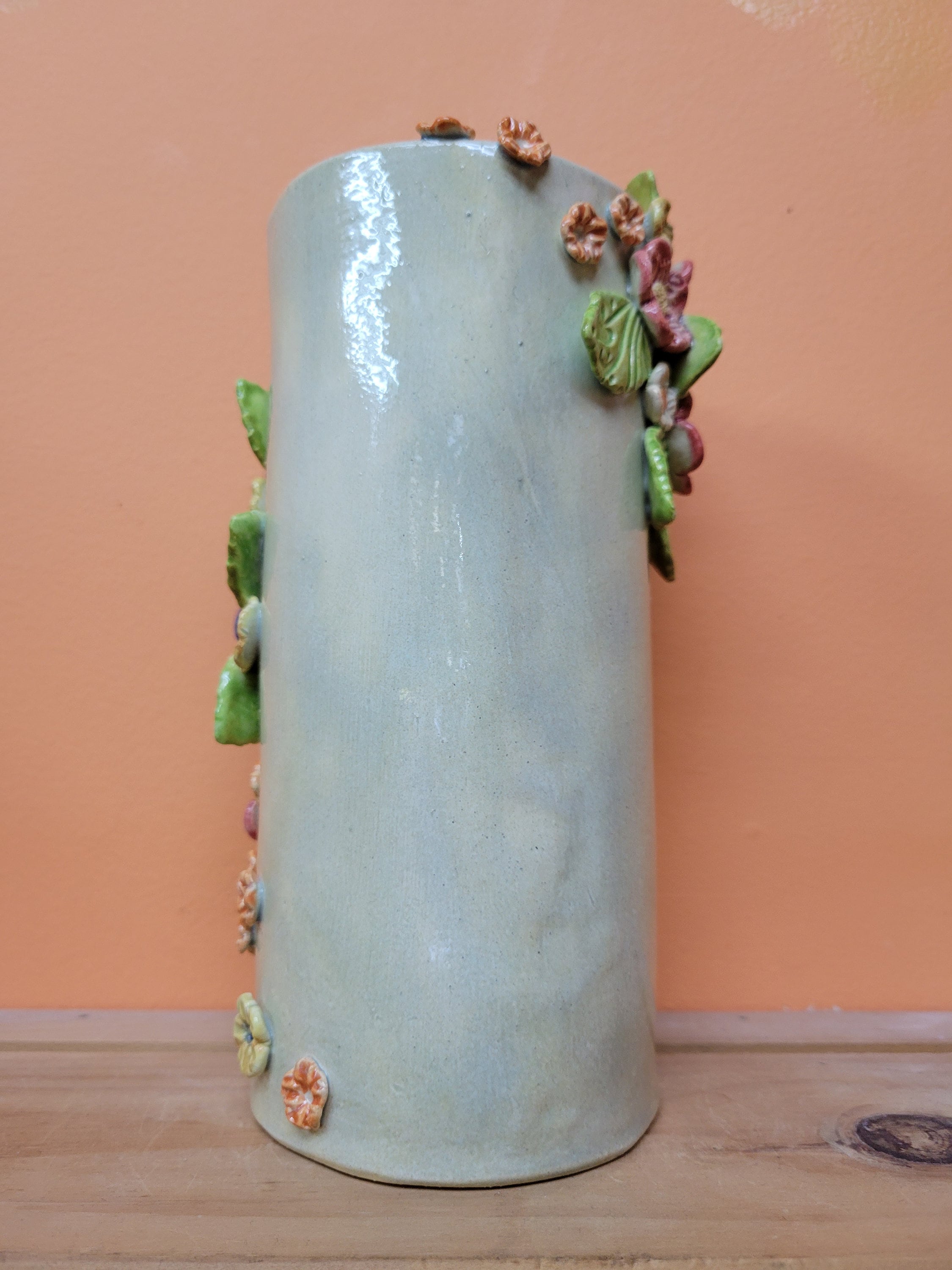Ceramic Clay Vase With Flowers, Beautiful and Functional. - Etsy