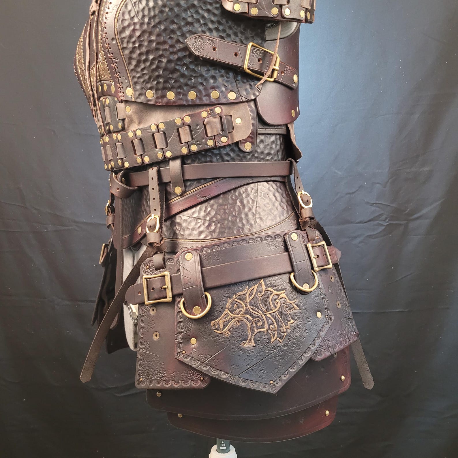 Tasset Leather Armor | Belt Accessory | Hip Guard | Viking Medieval ...