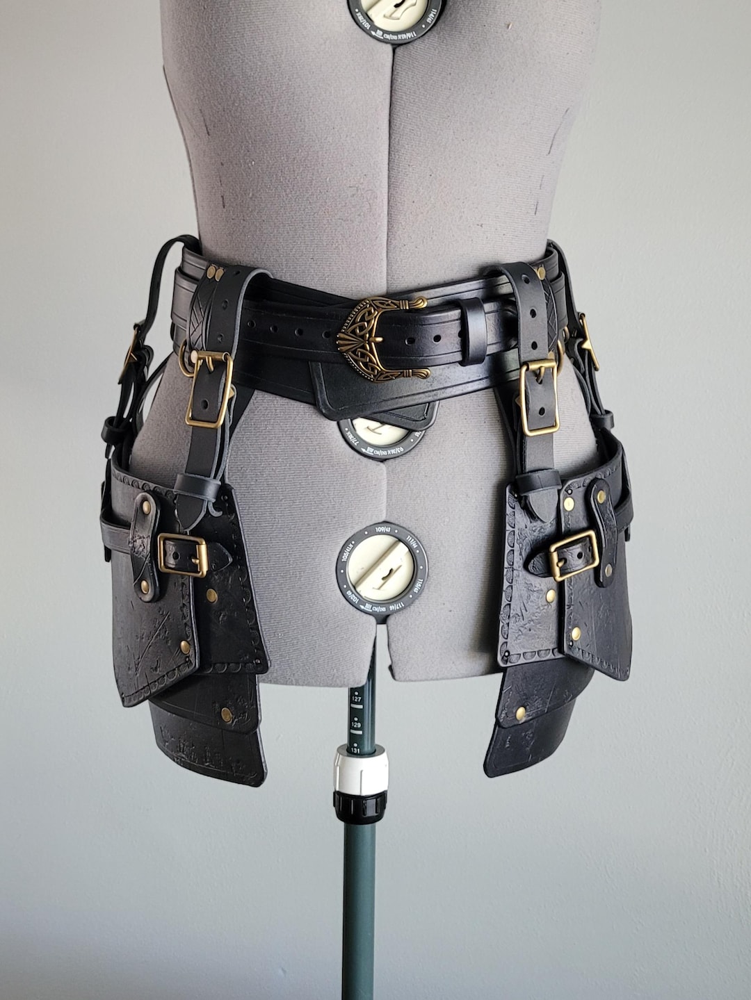 Tasset Leather Armor | Belt Accessory | Hip Guard | Viking Medieval ...
