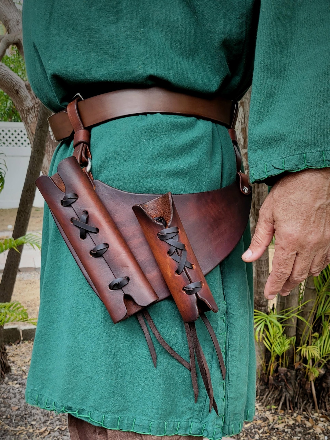 Leather Sword and Axe Frog | Sword Holder | Belt Frog | Axe | Hammer ...