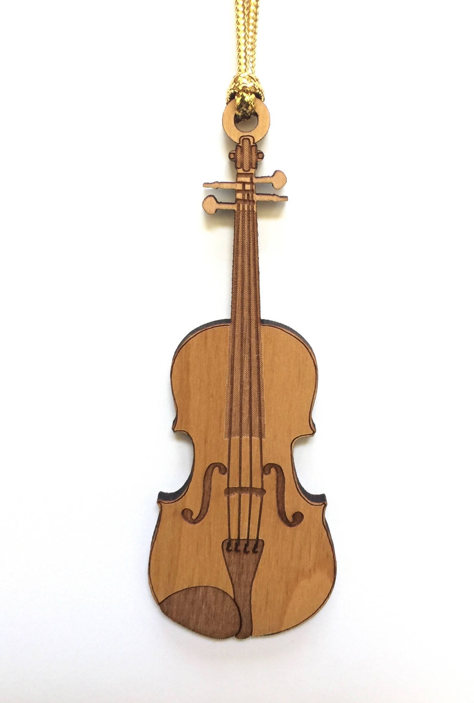 Personalized Wood Violin / Viola Ornament - Etsy