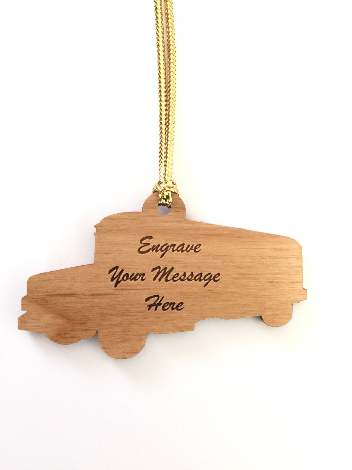 Personalized Wood School Bus Ornament - Etsy