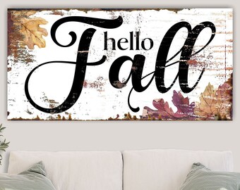 Large Hello Fall Sign - Etsy