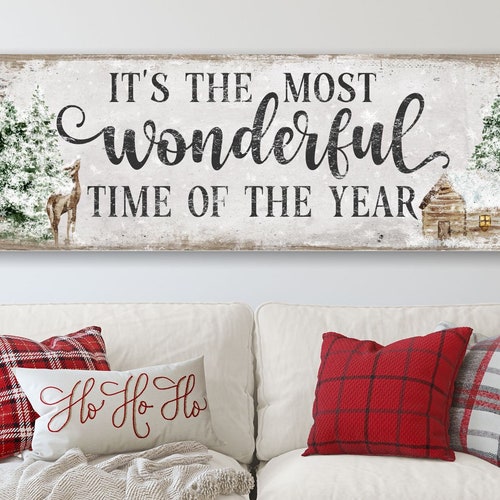 Its the Most Wonderful Time of the Year Christmas Sign - Etsy