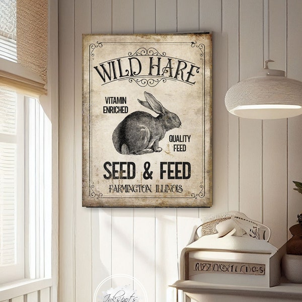Rabbit Sign - Etsy