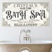 Vintage Bath Sign, Relax Bathroom Sign, Personalized Modern Farmhouse ...