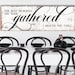 Gather Kitchen Sign, Large Gather Sign for Dining Room, Rustic Kitchen ...