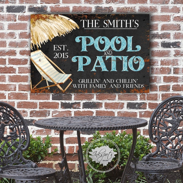 Pool Signs Personalized - Etsy