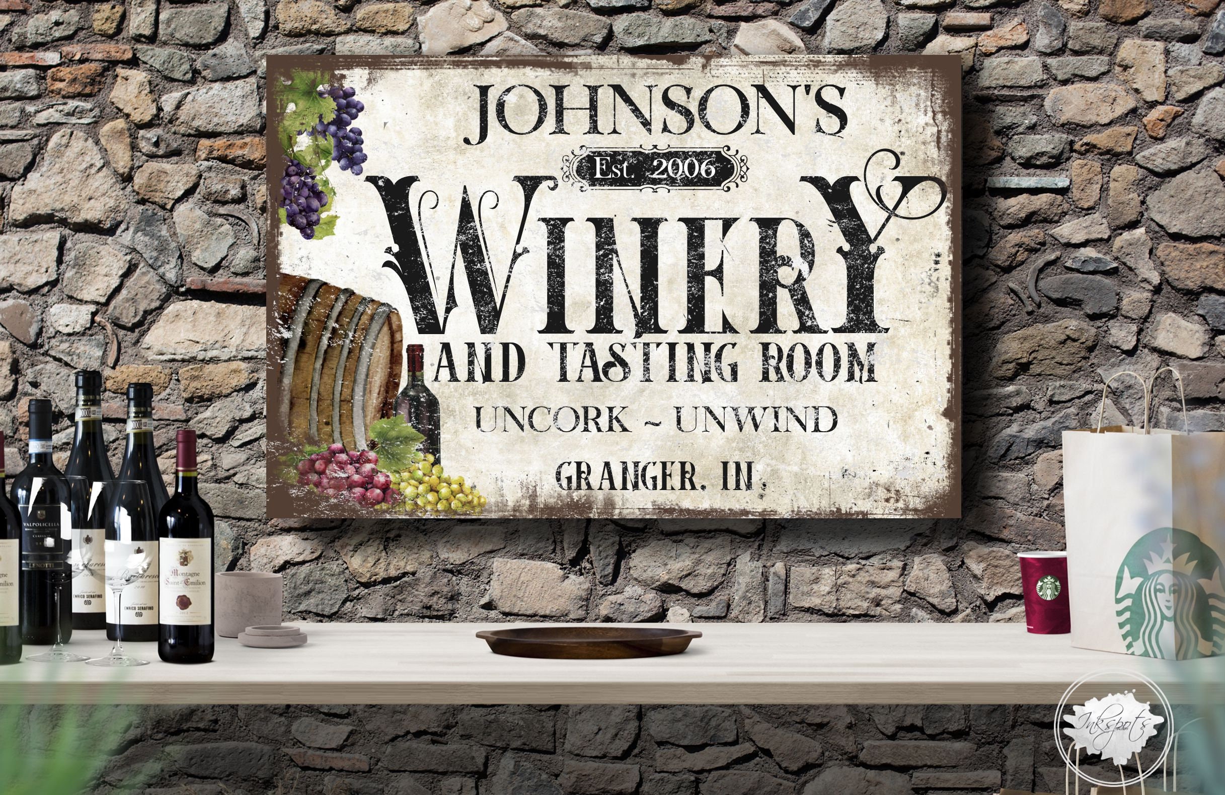 Wine Tasting Room Sign