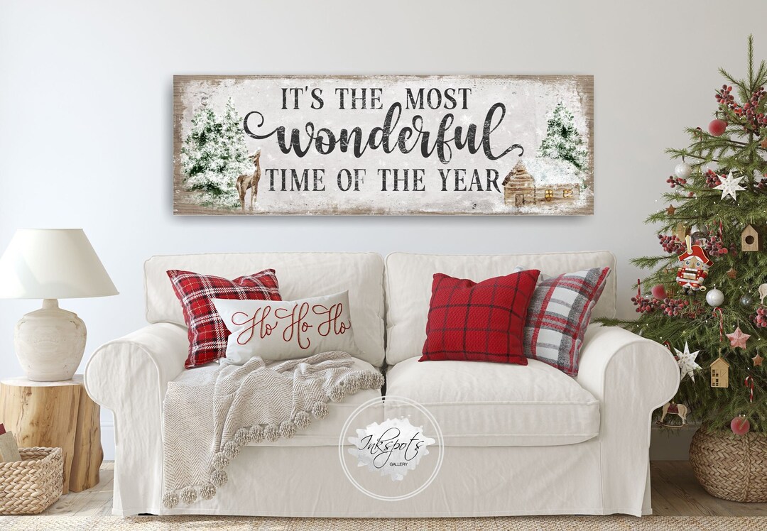 Its the Most Wonderful Time of the Year Christmas Sign, Modern ...