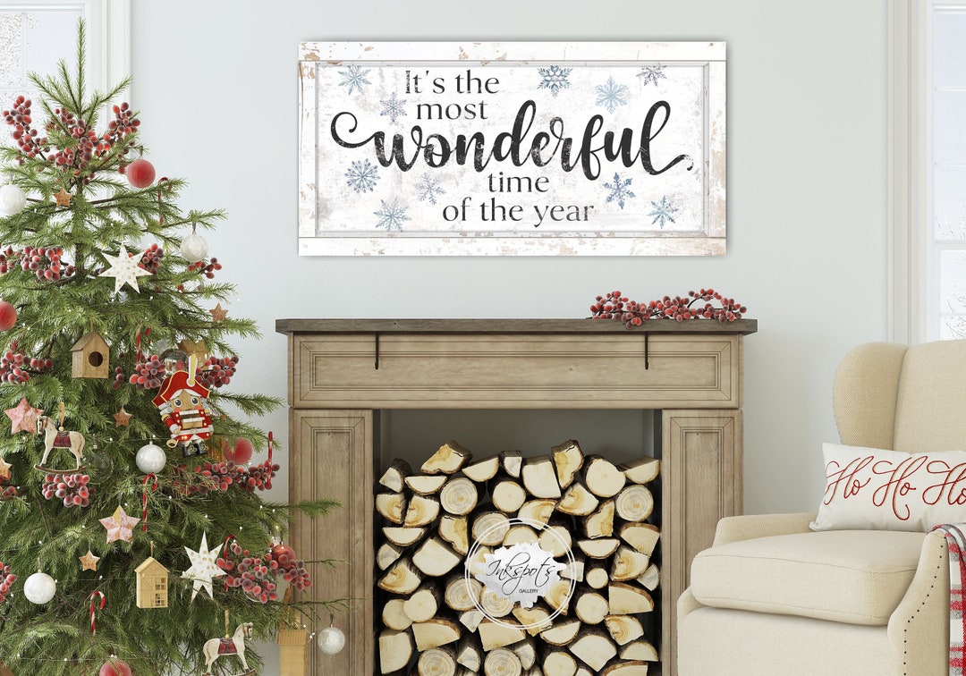 Its the Most Wonderful Time of the Year Christmas Sign | Rustic ...