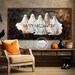 Happy Halloween Ghost Sign, Rustic Halloween Decoration, Spooky ...