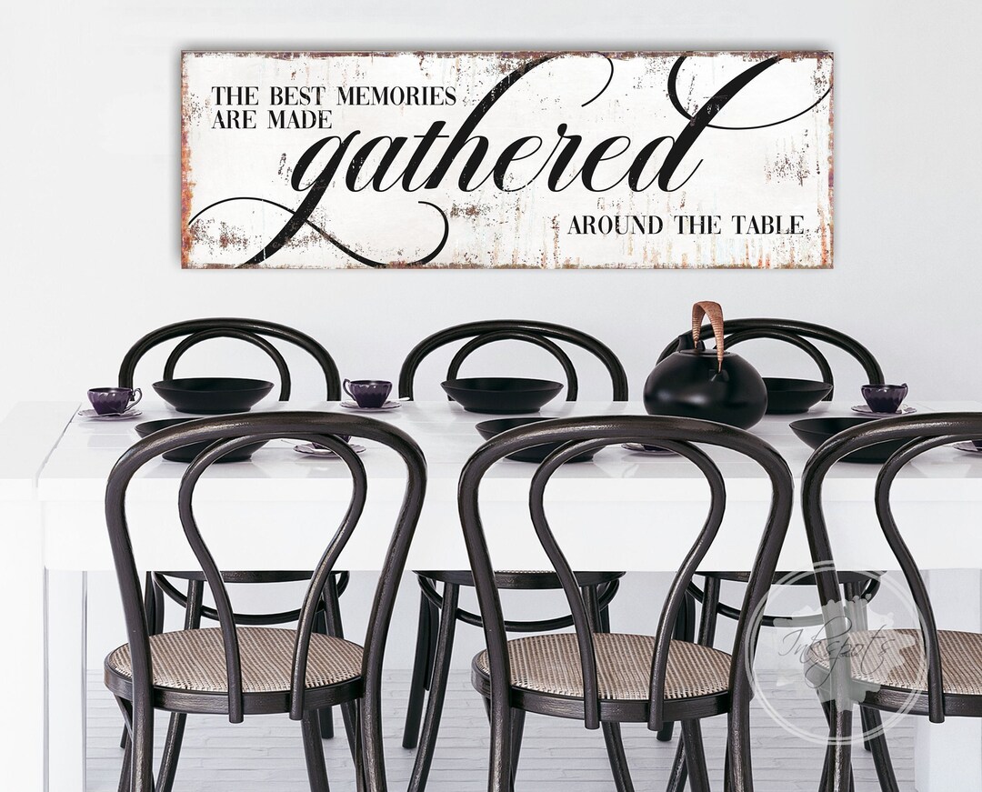 Gather Kitchen Sign Large Gather Sign Dining Room Farmhouse Decor ...