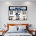 Vintage Football Scoreboard Sign, Personalized Football Bedroom Decor ...